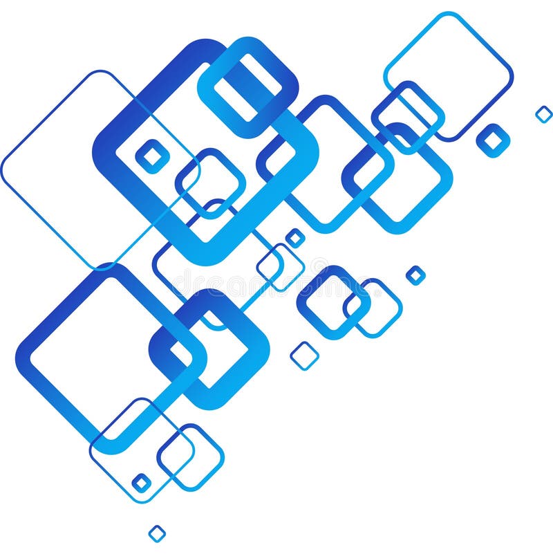 Geometric Square Shapes Background Vector. Square Shapes Pattern Wall ...