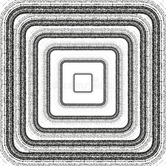 Geometric Square Spiral. Concentric Rounded Lines. Abstract Vector ...