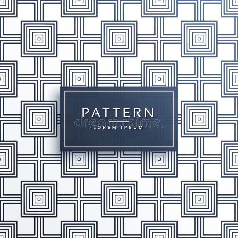 Geometric Square Style Modern Pattern Design Stock Vector ...