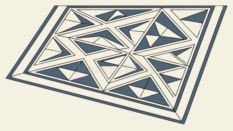 Geometric Square Tile Floor Pattern, Vector Design Generative AI Stock ...