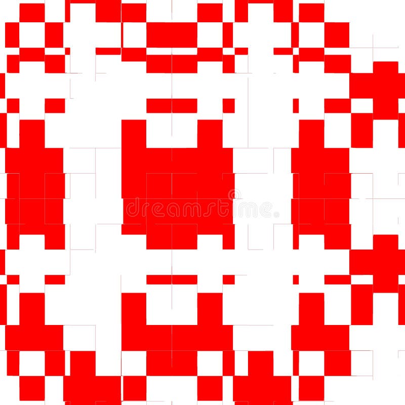 Geometric Square Tile Quicksilver Distortion Design and Puzzle Stock ...