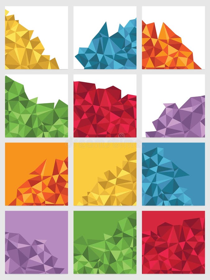 Geometric squares stock vector. Illustration of yellow - 50387440