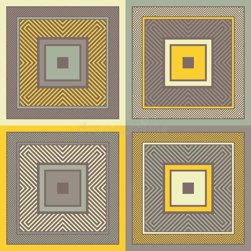 Geometric Squares of Straight Lines. Seamless Pattern. Simple Design ...