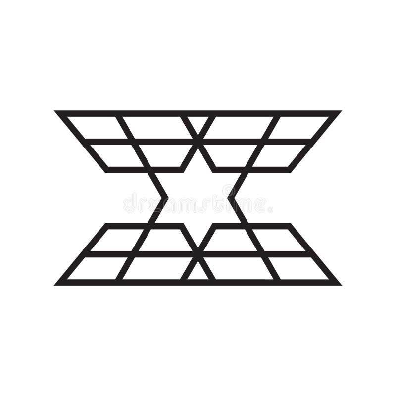 Geometric Star in Circle Icon Stock Illustration - Illustration of ...