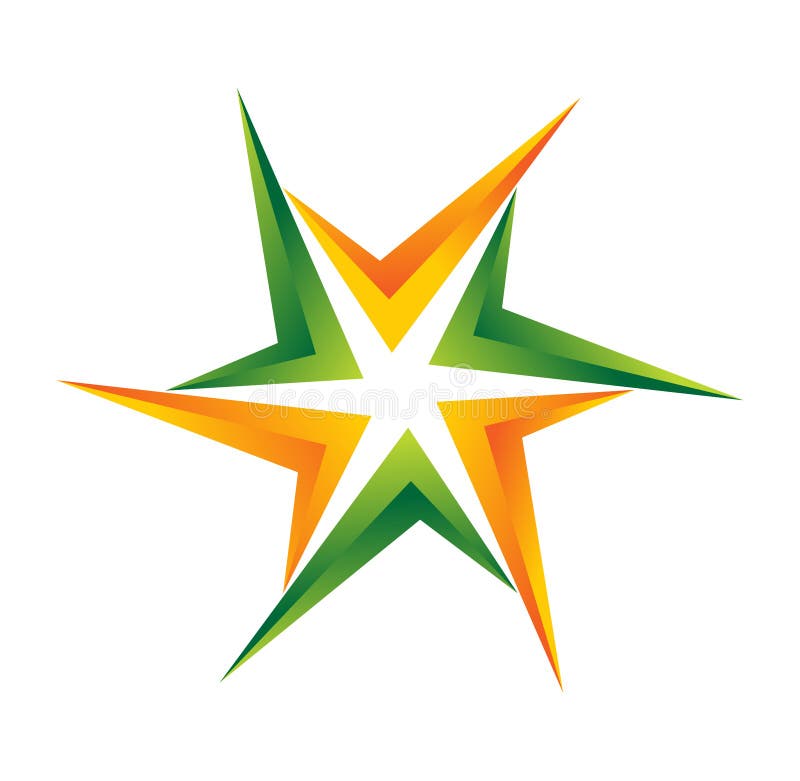 Geometric Star Logo Vector Icon Stock Vector - Illustration of abstract ...