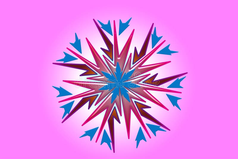 Seven Rays Star Shape Logo. Abstract Vector Sign Stock Illustration ...