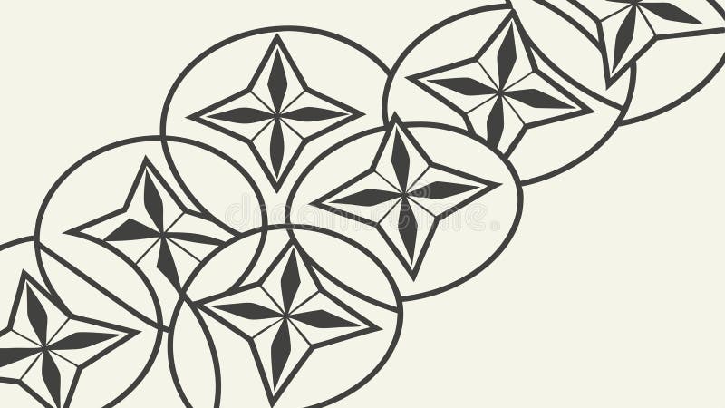 Geometric Star Pattern, Abstract Decorative Design, Vector Design ...