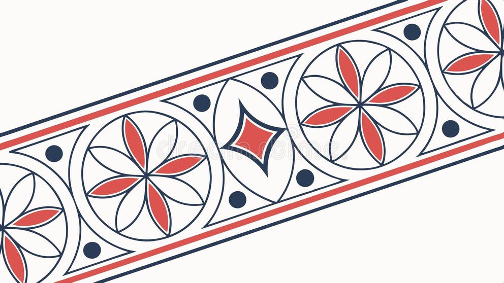 Geometric Star Pattern Border, Decorative Design for Modern Frames and ...