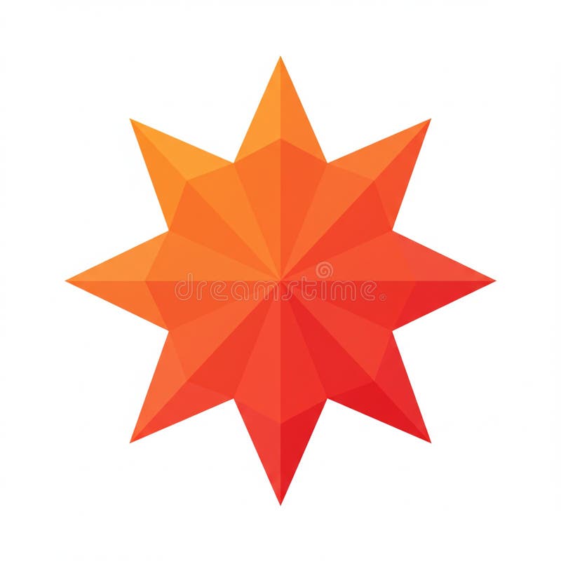 A Geometric Star Shape Consisting of Several Pointed Triangles ...