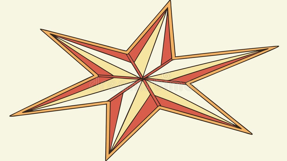 Geometric Star Shape Illustration, Vector Design Generative AI Stock ...