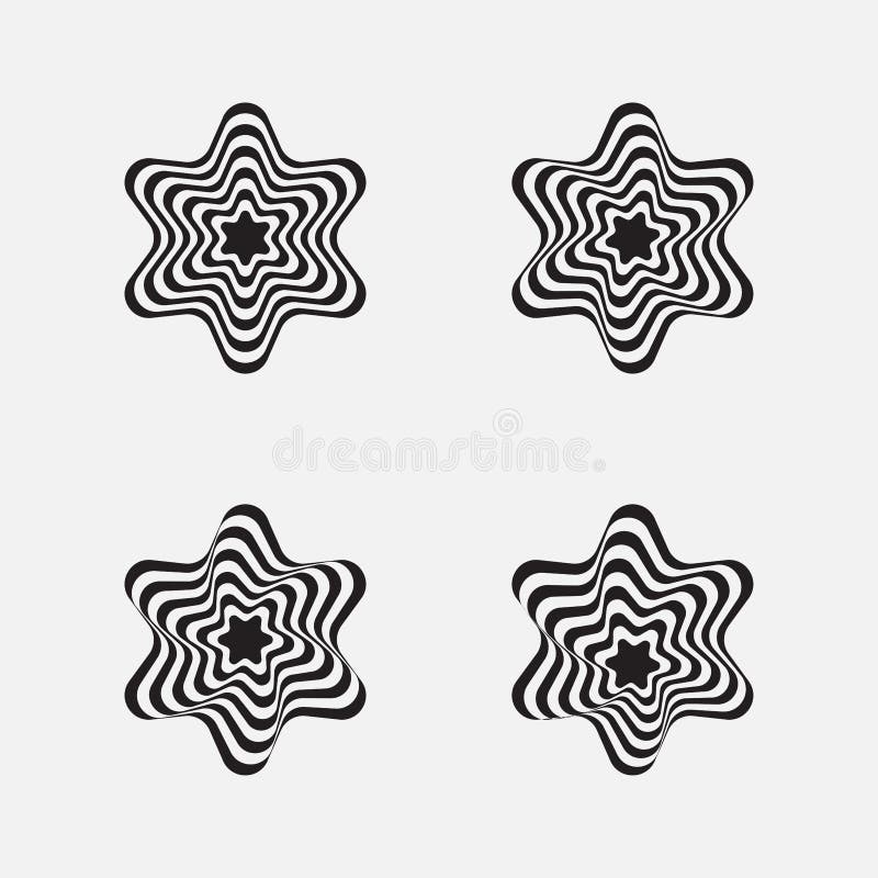 Geometric Star Shape Vector. Abstract Graphic Element Design Stock ...