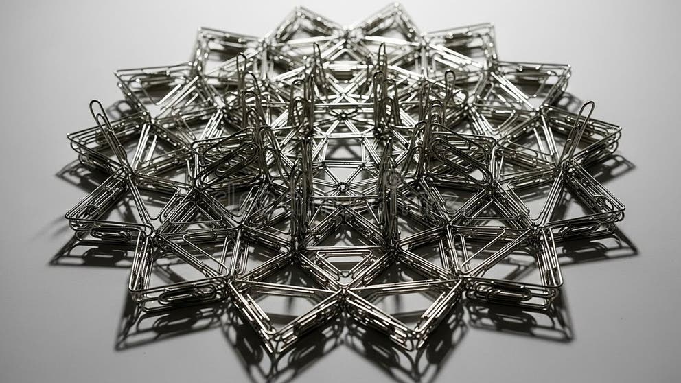 Geometric Star Shaped Structure Stock Illustrations – 953 Geometric ...