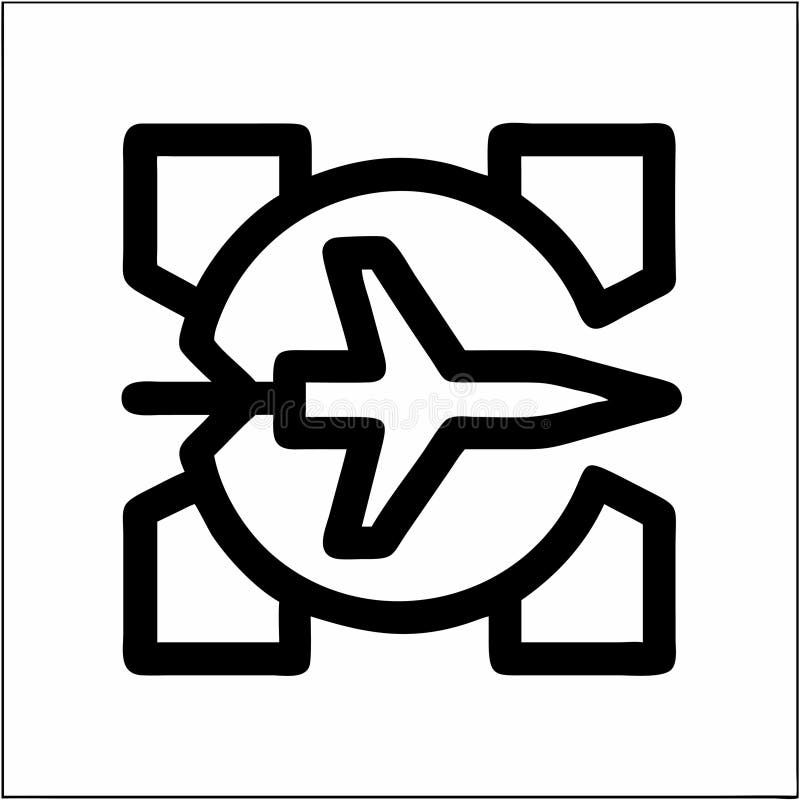 Geometric Star Vector Symbol with Circular Arrow Design for Versatile ...