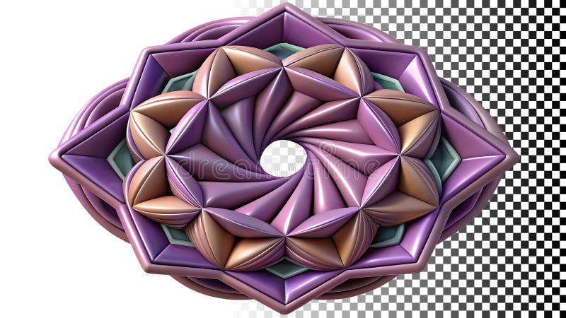 Geometric Starburst Pattern, 3D Radial Design, Modern Decorative ...