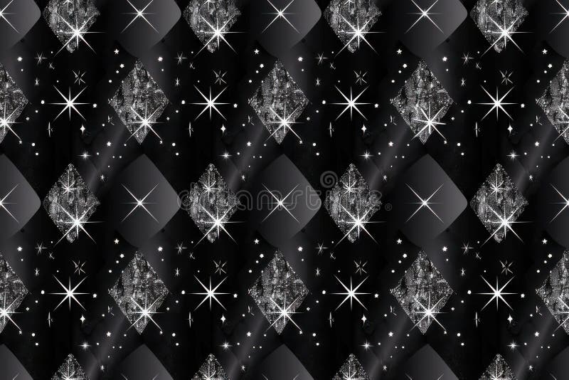 Geometric Starry Night stock illustration. Illustration of fantasy ...