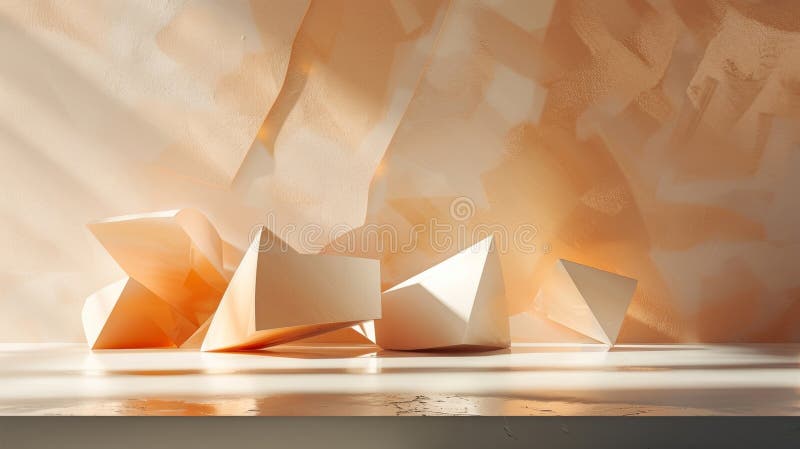Geometric Still Life with Sharp Angles and Shapes Creating a Sense of ...