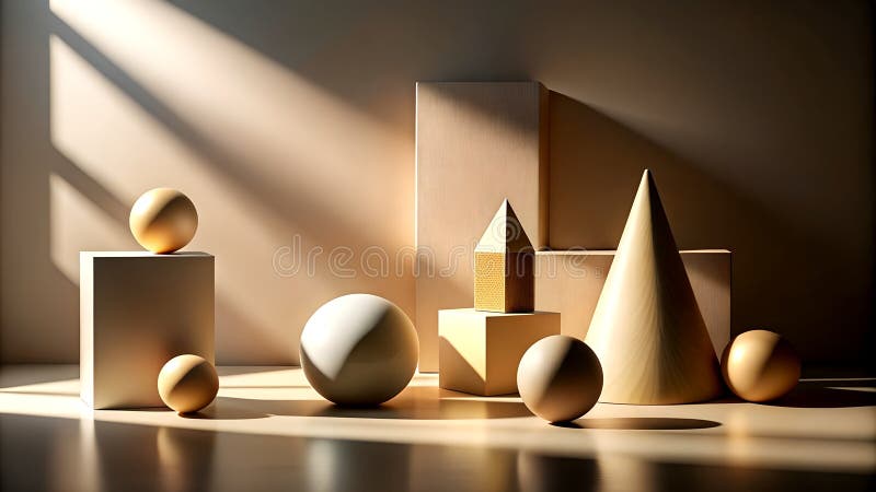 Geometric Still Life: a Study in Form and Light Generative AI ...