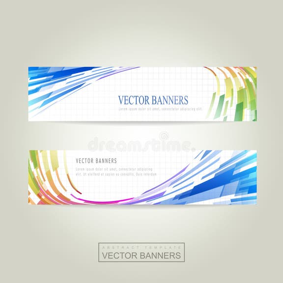 Geometric Streamlined Background Banner Stock Vector - Illustration of ...