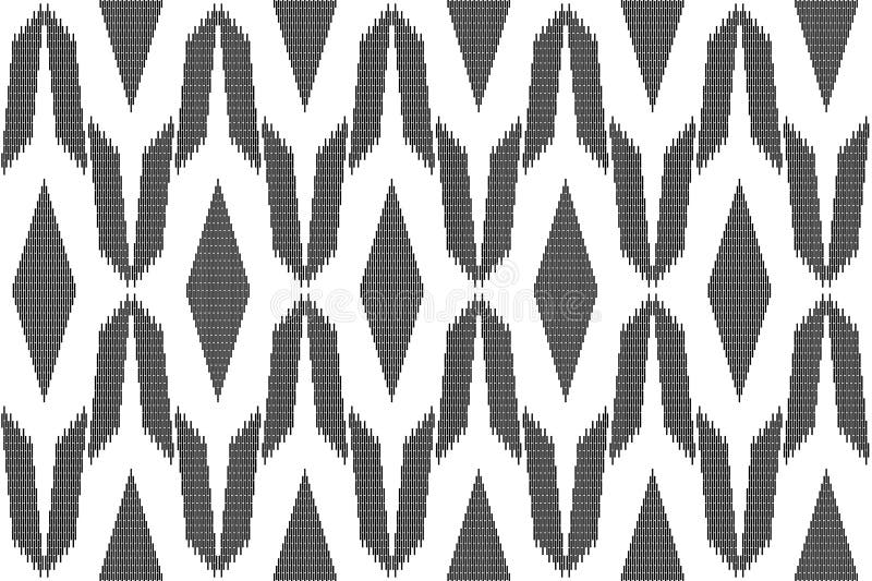 Geometric of Stripe Pattern of Ethnic Style. Set 7 Stock Illustration ...