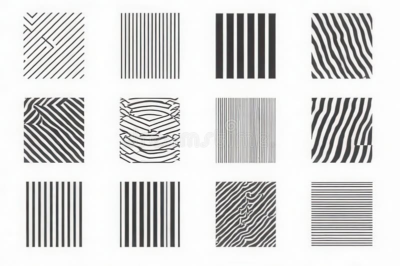 Varied Geometry Lines: Exploring Width Varying from Fine To Broad Stock ...