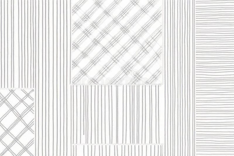 Varying Geometric Strip Textures: Thin To Thick Exploration Stock ...