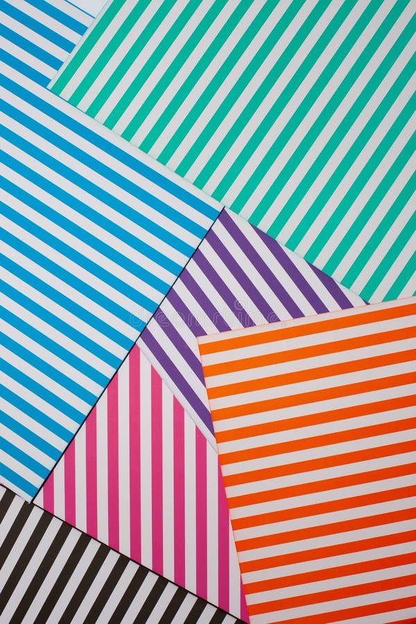 Geometric Striped Background. a Modern, Trendy Multi-colored Background ...