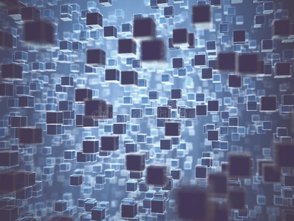 Geometric Structure Abstract Background Binary Blocks Stock ...