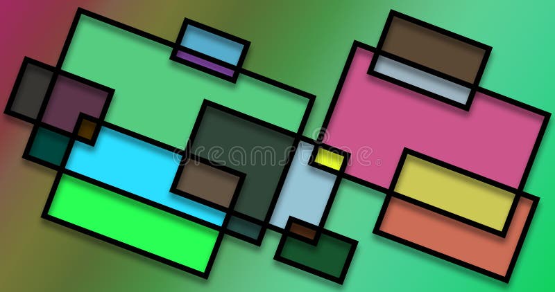 Geometric Structure Background for Art Banner Design Stock Illustration ...