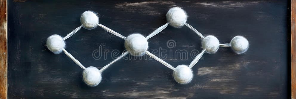 Geometric Structure with Interconnected Spheres Stock Illustration ...