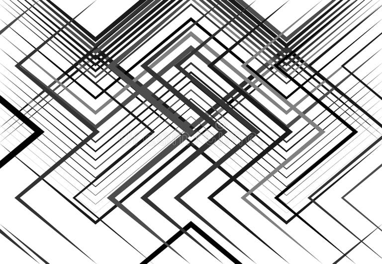 Geometric Structure, Network, Chaotic Jumble of Straight, Angular ...