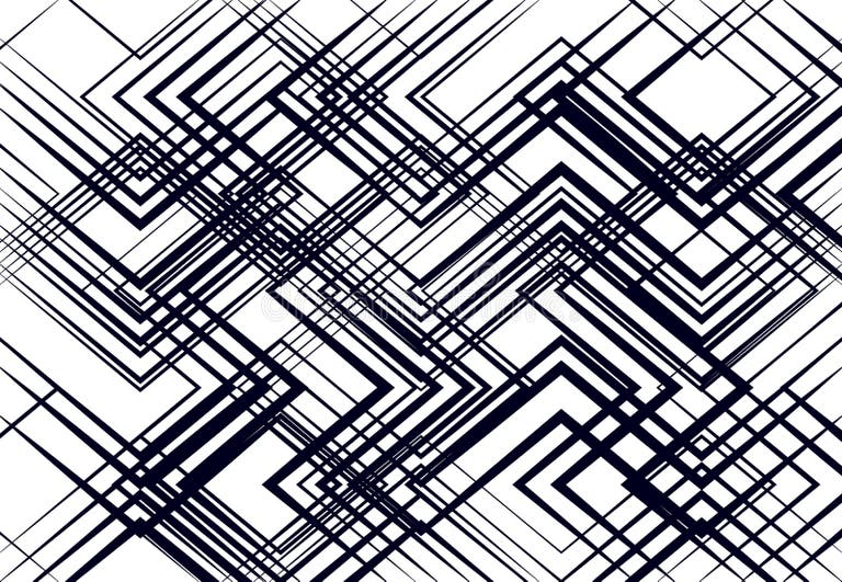 Geometric Structure, Network, Chaotic Jumble of Straight, Angular ...