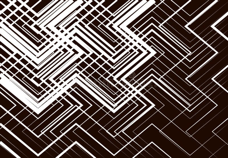 Geometric Structure Network Chaotic Jumble Of Straight Angular Intersecting Lines Abstract
