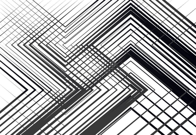 Geometric Structure Network Chaotic Jumble Of Straight Angular Intersecting Lines Abstract