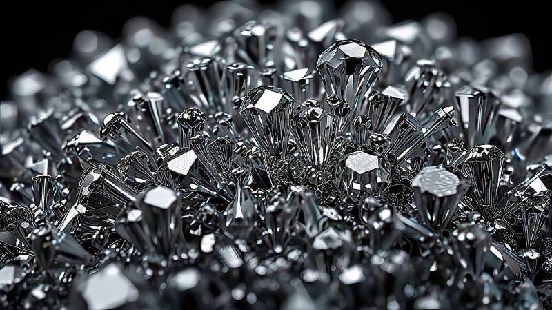 Geometric Structures with Sharp Edges and Precise Details Stock ...