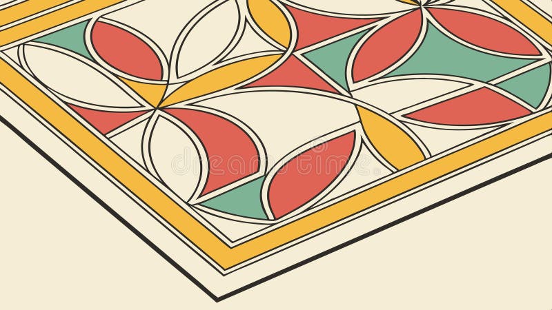 Decorative Tile Pattern, Showcasing Ornate Design and Geometric Surface ...