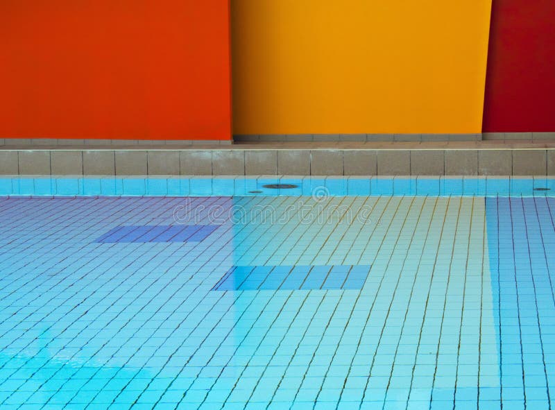 Geometric Swimming Pool stock image. Image of bright, rectangular - 9224171