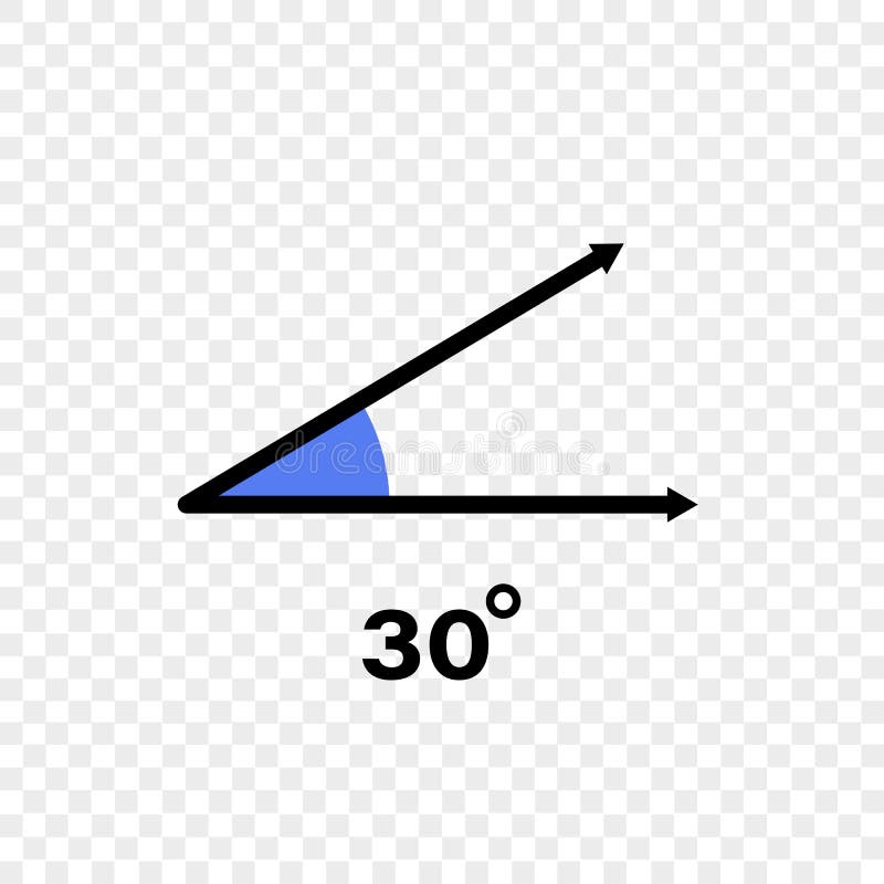 30 Degree Angle Icon. Geometric Symbol. Vector Illustration on ... 30 Degree Angle Icon. Geometric Symbol. Vector Illustration on ...