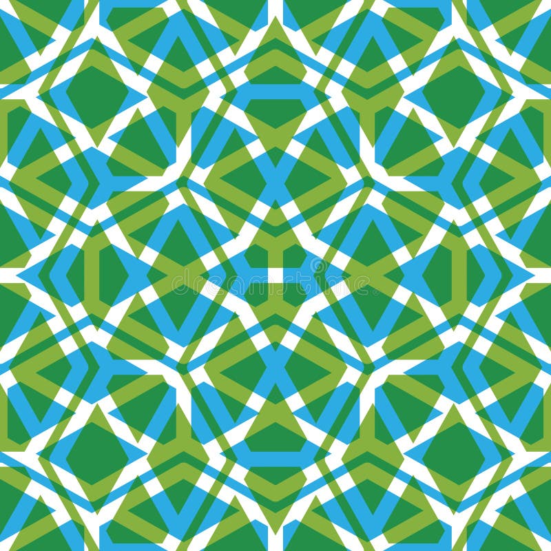Geometric Symmetric Lined Seamless Pattern, Colorful Vector Stock ...