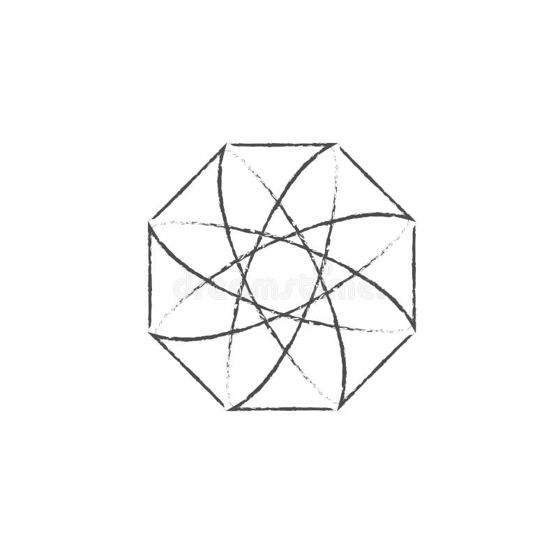 Geometric Symmetry Star Pattern Vector Illustration Stock Vector ...