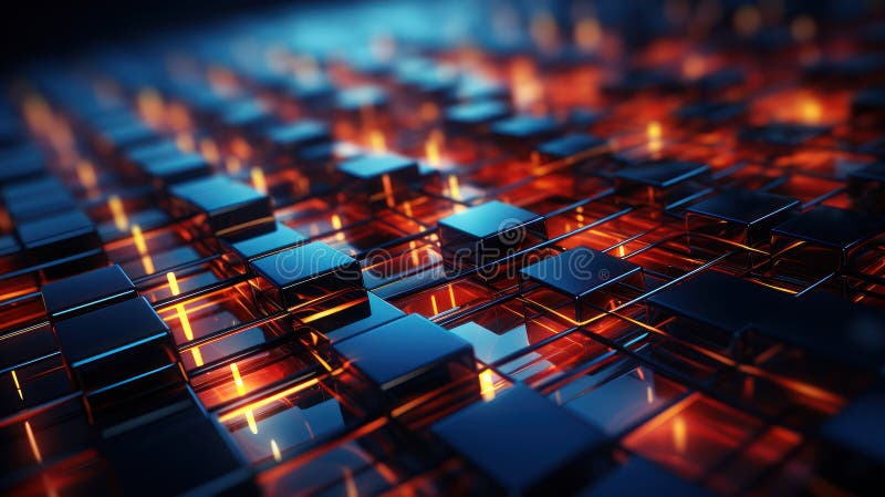 Geometric Symphony: Abstract Grid Elegance Stock Image - Image of ...