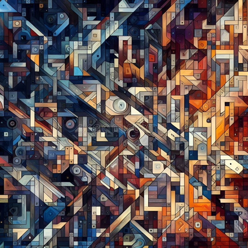 Geometric Symphony stock illustration. Illustration of building - 330042451