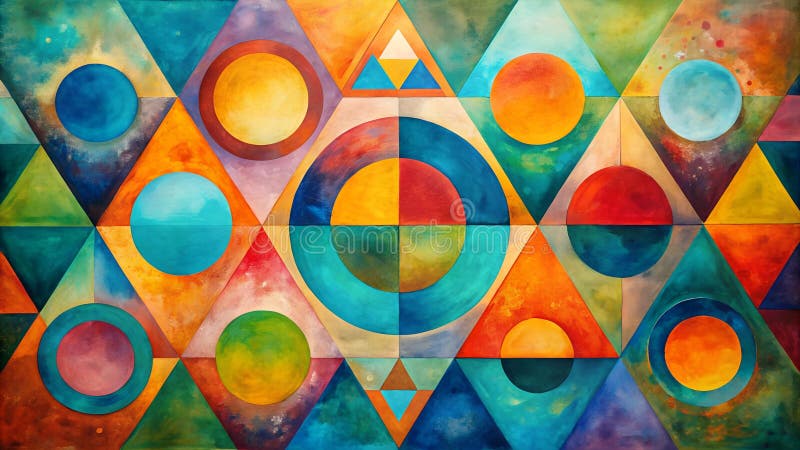 Geometric Symphony: Triangles and Circles in a Harmony of Form ...