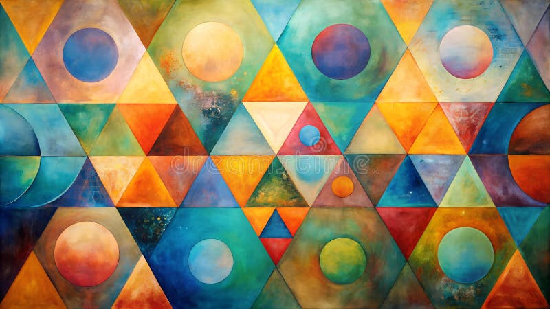 Geometric Symphony: Triangles and Circles in a Harmony of Form ...