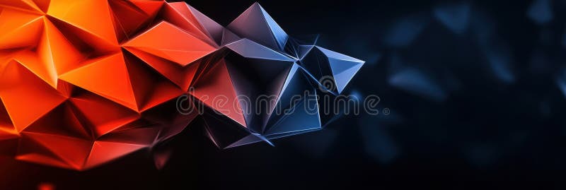 Geometric Tech Texture with Interconnected Triangles and Digital ...