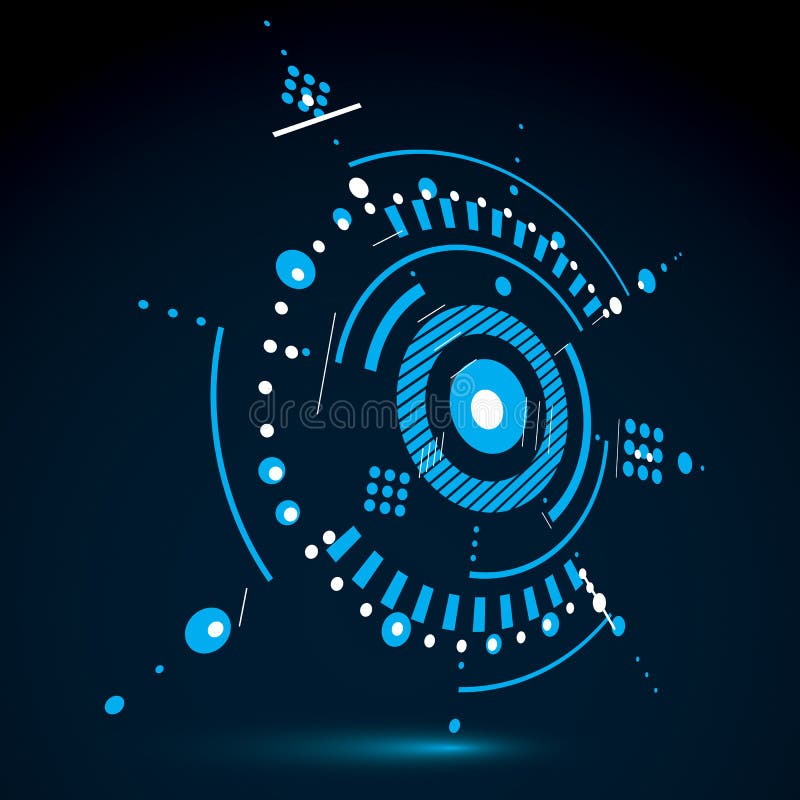 Geometric Technology Red Vector Drawing, Technical Wallpaper. Ab Stock ...