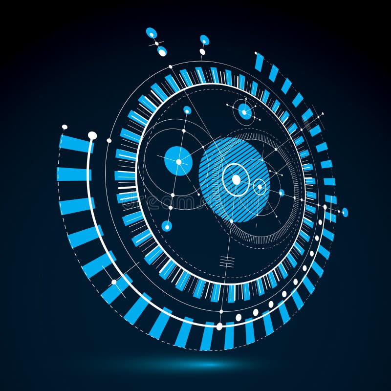 Geometric Technology Red Vector Drawing, Technical Wallpaper. Ab Stock ...