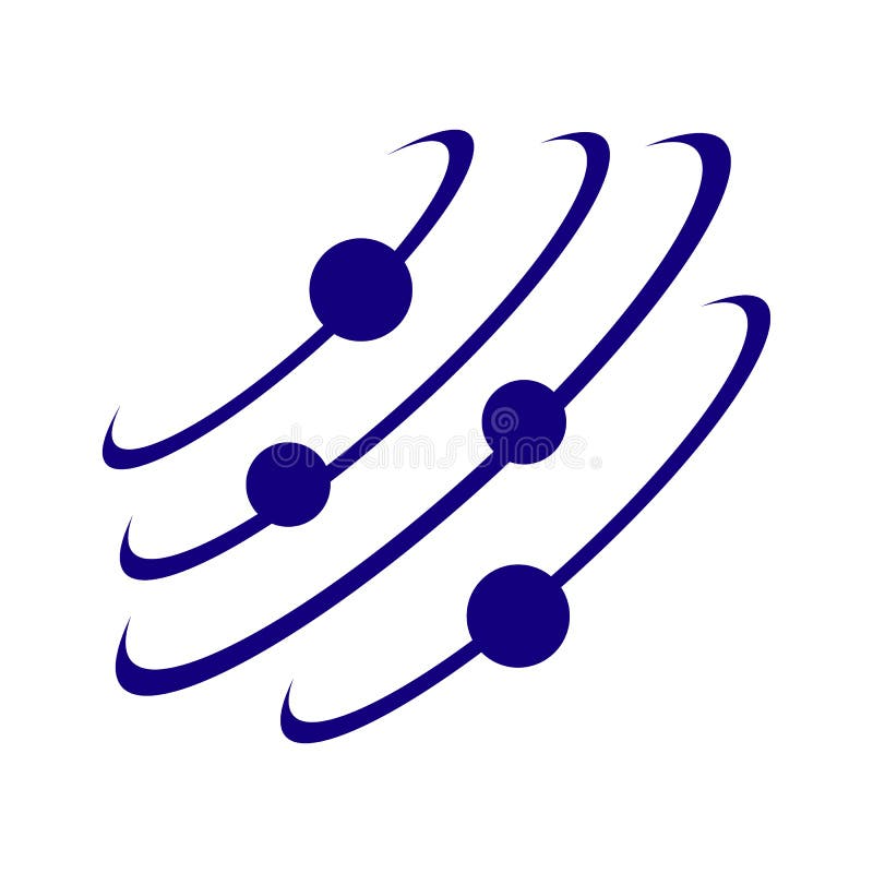 Geometric Technology Web Rings Vector Abstract Circle Logo Design ...