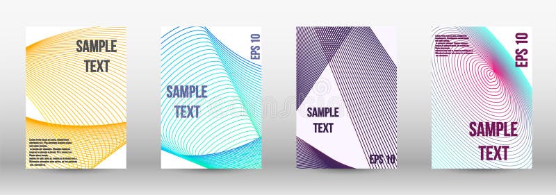 Geometric Template with Lines Stock Vector - Illustration of colorful ...