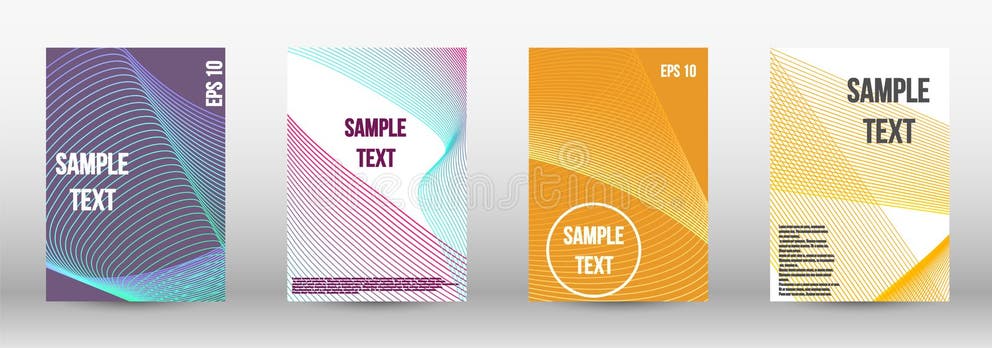 Geometric Template with Lines Stock Vector - Illustration of creative ...
