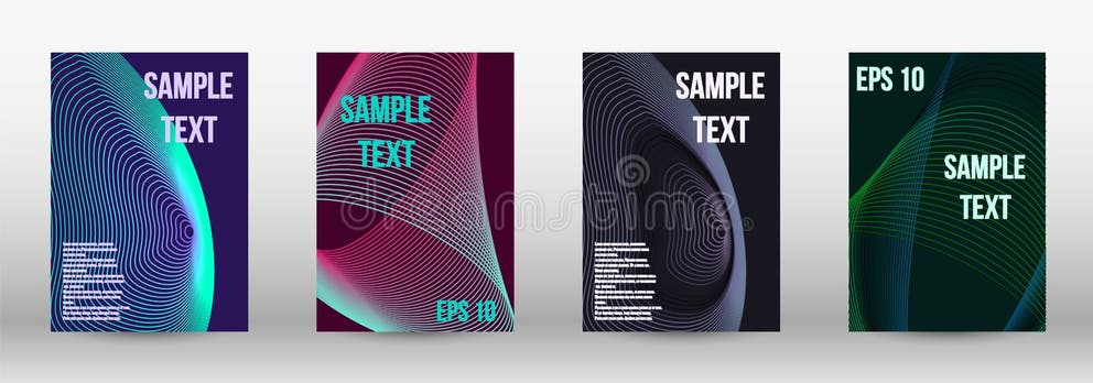 Geometric Template with Lines Stock Vector - Illustration of geometric ...